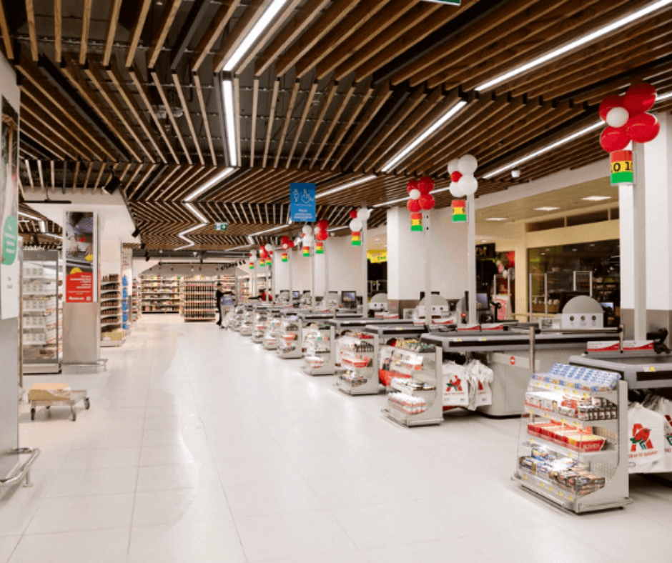 Suspended ceilings for a store - Завод "Мехбуд"